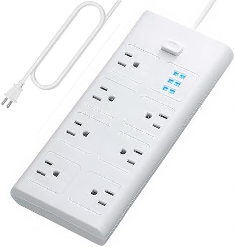 Amazon.com: Cruise Essentials,10 Ft Power Strip with 3 Outlets and 3 ...