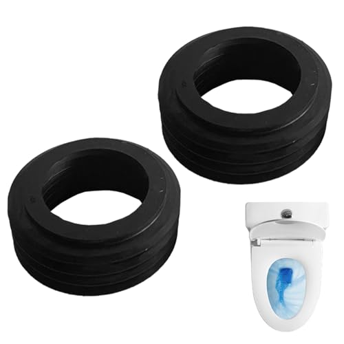 2PCS Toilet Drain Seal Flush Pipe Connector Rubber Sleeve Seal for ...