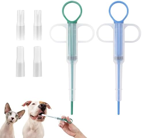 RSYHVG 2 Pieces Pet Pill Plunger Popper, Cat Tablet Dispenser for Small ...