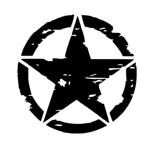 Amazon.com: Military Star Vinyl Decal Sticker Truck Car Hood Door Roof ...