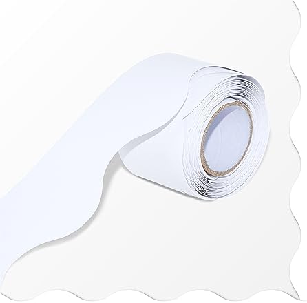 Amazon.com: 99 Ft Bulletin Board Borders 3 Rolls Black and White Wave ...