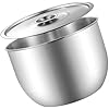 Amazon.com: Yardwe Stainless Steel Mixing Bowl with Lid, 8.26 Inch ...