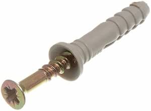 200 X Hammer Fixing With Nylon Wall Plug M6 X 35Mm, Plugs - Amazon Canada