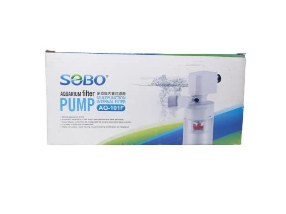 MR TRADERS SOBO Aquarium Multifunction Internal Filter Pump (Model : AQ- 101F,Power: 10W, Output ...