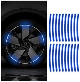 Amazon.com: Zipelo 20PCS Reflective Car Wheel Decorative Stripe ...