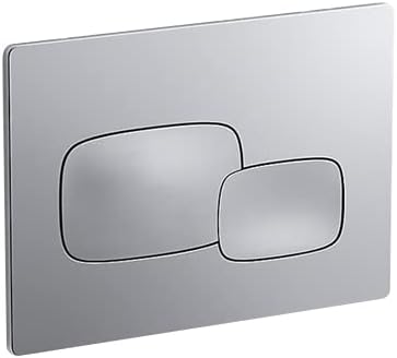 KOHLER LYNK Pneumatic Dual-flush Faceplate in Polished Chrome color ...