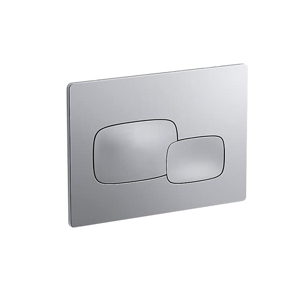 KOHLER PEBBLE Mechanical Dual-flush Faceplate in Polished Chrome color ...