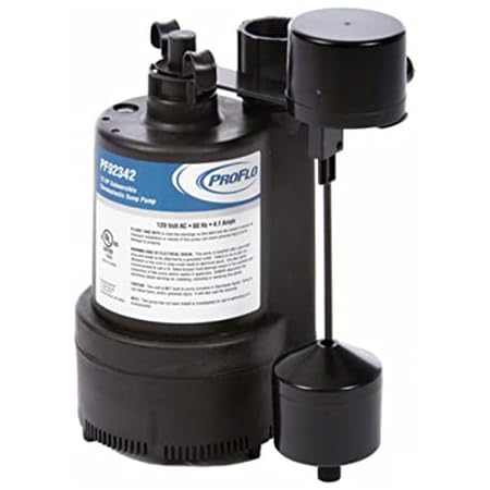 PROFLO PF92342 PROFLO PF92342 1/3 HP Thermoplastic Automatic Sump Pump ...