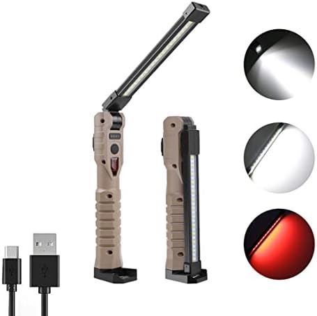 NextLED NT-7543 Foldable Rechargeable LED Work Light, COB LED Slim Work ...