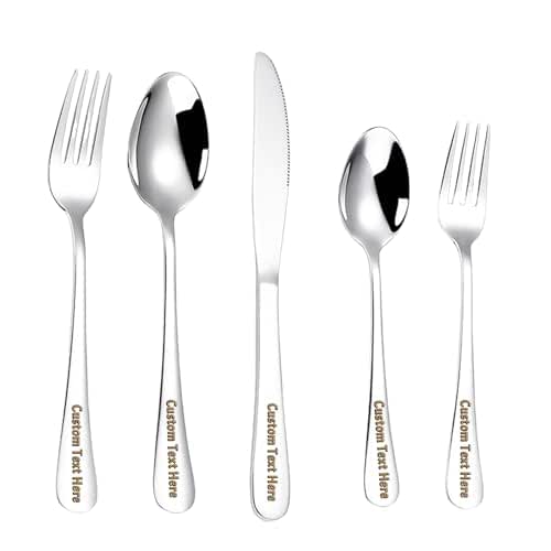 Amazon.com: Custom Personalized Engraved Stainless Steel Flatware ...