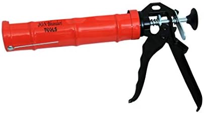 Jon Bhandari Tools Steel Silicone Sealant Caulking Gun Prime Heavy Duty Red, pack of 1pc ...