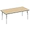 Amazon.com: FDP Rectangle Activity School and Classroom Kids Table (24 ...