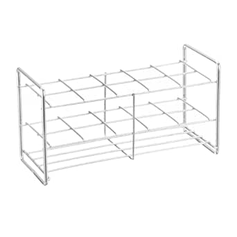 PATIKIL 10 Holes Tube Rack, 31mm Square Hole 304 Stainless Steel 3 ...