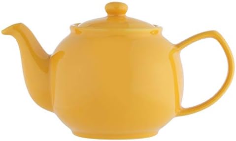 Amazon.com | Yellow Classic 6 Cup Ceramic Teapot: Teapots