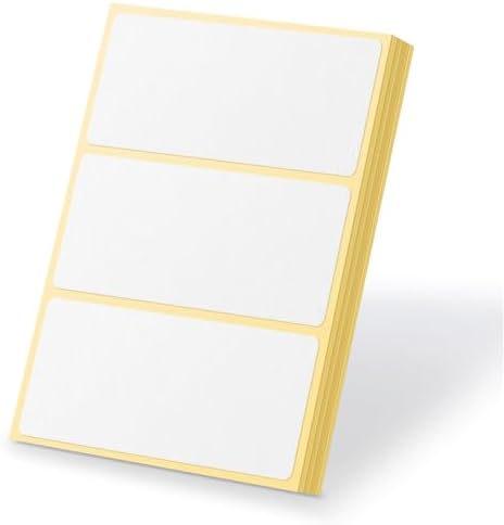 102 Plain White Sticky Labels Stickers 100 x 50 mm Blank Self Adhesive ...
