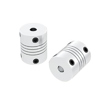 Amazon.com: 1pc D19L25 Aluminum Z Axis Flexible Coupling 3mm 4mm 5mm ...