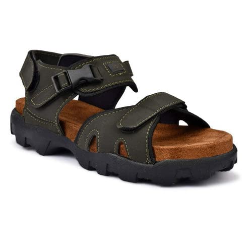 Attitudist Stylish Men Sandals - W-417-Olive - SIZE9 : Amazon.in: Shoes ...