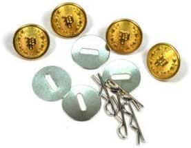 Amazon.com: Uniform Shirt Buttons - 'P' in Wreath - Gold - Set of 4 ...