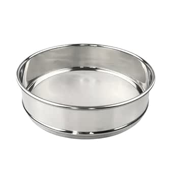 Amazon.co.jp: Powder Sieve, Laboratory Sieve, Stainless Steel, 9 Sizes ...