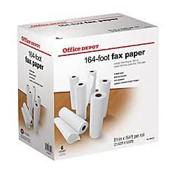 Office Depot(R) High-Sensitivity Thermal Fax Paper, 1" Core, 164ft ...