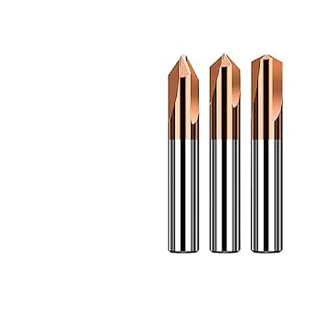 End Mill CNC Router Bits, HRC60 Chamfer Milling Cutter 3 Flutes 60 90 ...