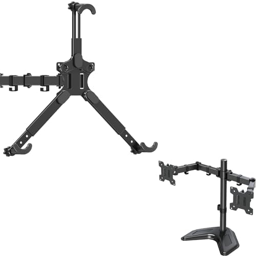 Amazon.com: MOUNTUP Dual Monitor Stand Bundle with Non-VESA Adapter ...