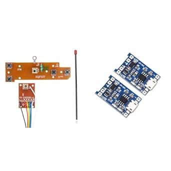 Electronic Spices 4CH RC remote control 27MHz circuit PCB transmitter ...