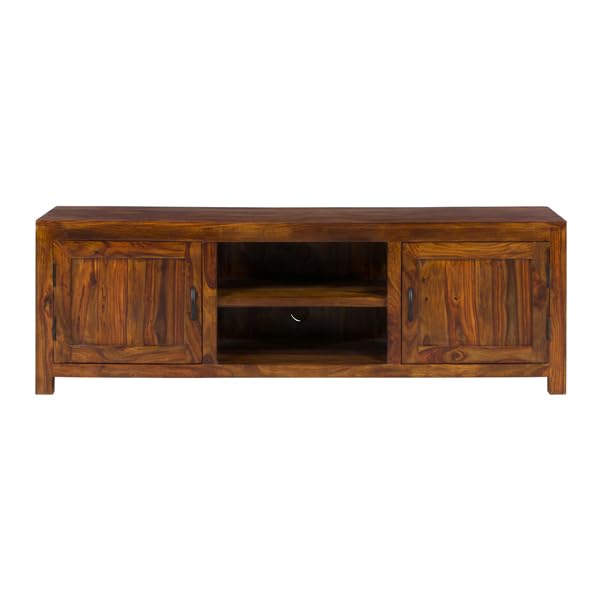UNITEK FURNITURE Solid Sheesham Wood Tv Unit | TV Stand | TV Cabinet ...