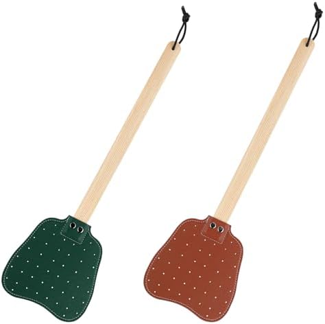 Amazon.com: Trieez 17.5" Sturdy Leather Fly Swatter - Heavy Duty ...
