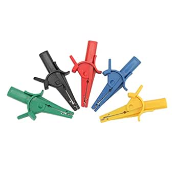 Amazon.com: 5 Piece Battery Electrical Test Clips, 0A 600V‑1000V ...
