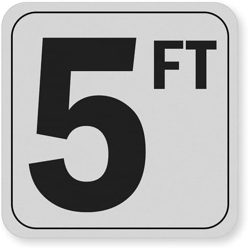 Amazon.com : 5FT Pool Depth Stickers, Anti-Slip Vinyl Markers - 6x6 ...