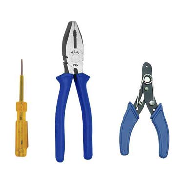Buy Multi Hand Tool Kit 3 Pc. - Combination Side Cutting Plier 8" / 200 ...