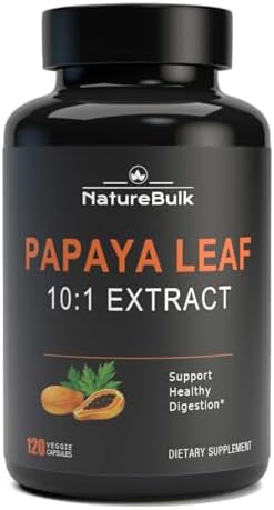 Amazon.com: Papaya Leaf Extract 500 mg for Hair, Skin with 4X Extra ...