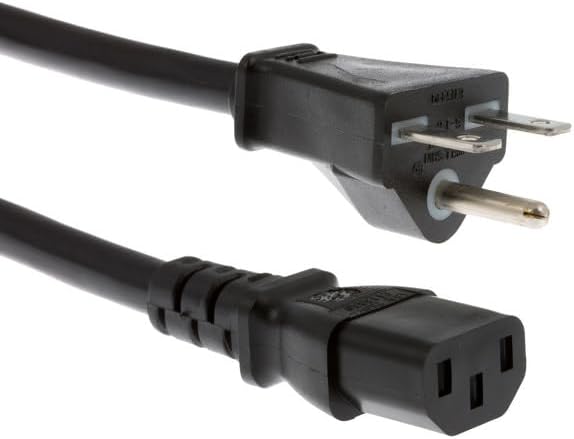 Amazon.com: CablesAndKits Heavy Duty AC Power Cord, 15A/250V, 14 AWG, 6 ...