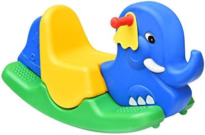 eHomeKart Plastic Elephant Ride-on Toy, Multicolour, 2 to 6 Years ...