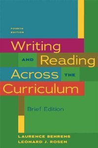Buy Writing & Reading Across the Curriculum, Brief Edition Book Online ...