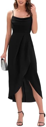 Amazon.com: Brosloth Womens Wedding Guest Dresses Spaghetti Strap High ...