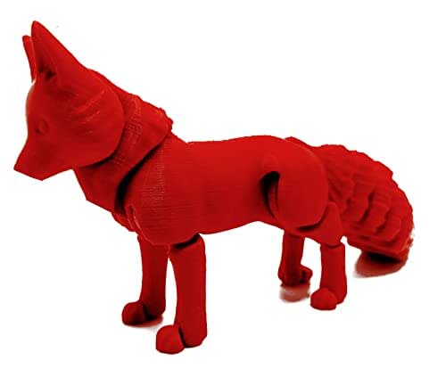 Amazon.com: 3D Printed Fox, Made to Order Articulated Fidget Poseable ...