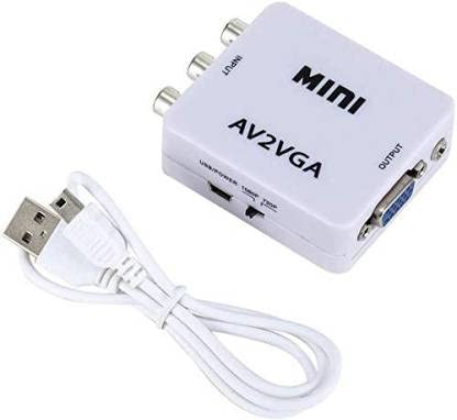 Buy YAKSHA Mini AV to VGA Converter Box 1080P HD Video Converter,Setup ...