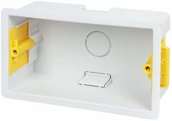 Appleby Plastic Double Dry Lining Plasterboard Wall Box 47mm : Amazon.co.uk