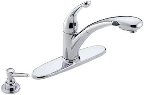 Delta 470-PROMO-DST Signature Single Handle Pull-Out Kitchen Faucet ...