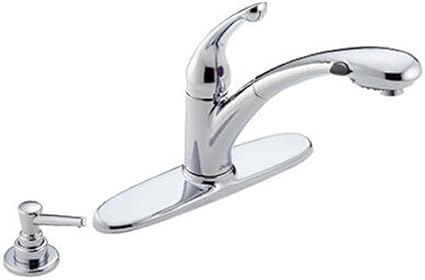 Delta 470-PROMO-DST Signature Single Handle Pull-Out Kitchen Faucet ...