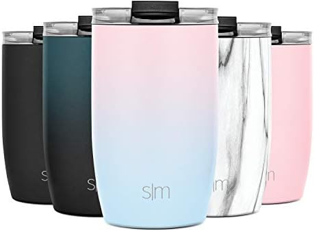 Simple Modern Travel Coffee Mug with Handle | Insulated Stainless Steel ...