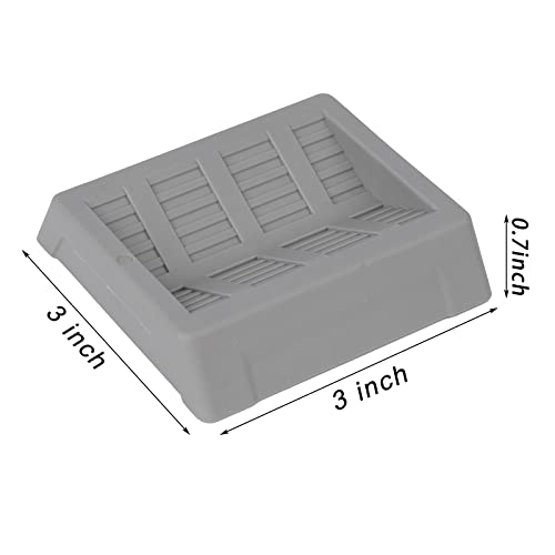 SOUJOY 8 Pack Furniture Caster Cups Rubber Bed Stopper, Chair Wheel ...