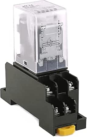 Relay 1Set 12V 24V 220V 220V AC Coil Power Relay LY2NJ DPDT 8 Pin HH62P JQX-13F (Size : AC 220V ...