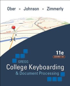 College Keyboarding & Document Processing, Kit 1, Lesson 1-60: for Word ...