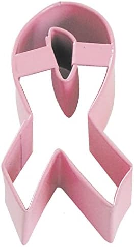Amazon.com: Fox Run Pink Ribbon Cookie Cutter: Awareness Ribbon Cookie ...