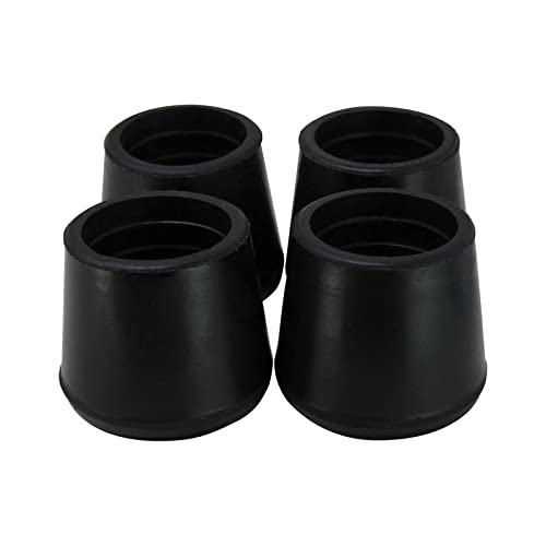 Shepherd Hardware 9128 Rubber Leg Tips 1" - Black Card 4 (Pack of 6 ...
