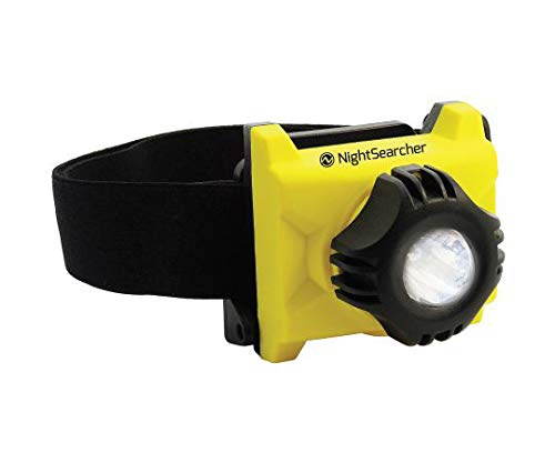NightSearcher HT Mini ATEX Hazardous Area LED Head Torch, 3 x AAA, 80 ...