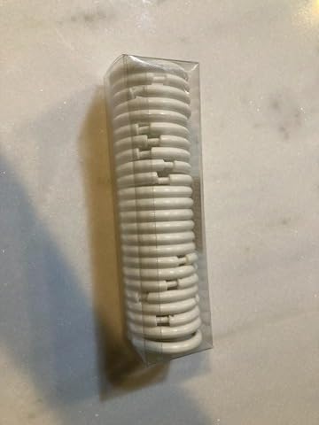 Amazon.com: 24 PCS White Plastic Shower Curtain Rings,Sturdy Easy Use ...